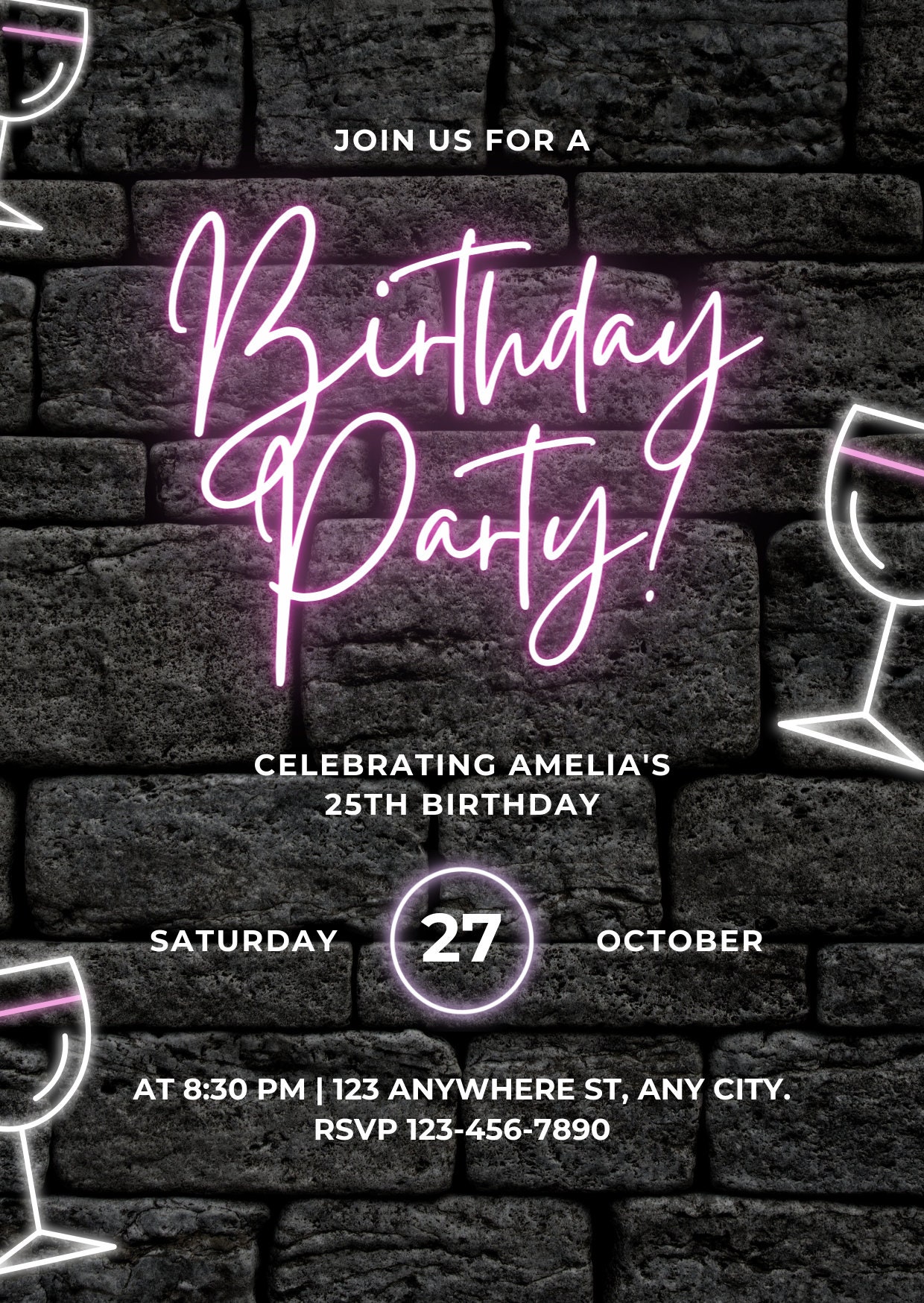 Birthday Party Invitation. - Etsy