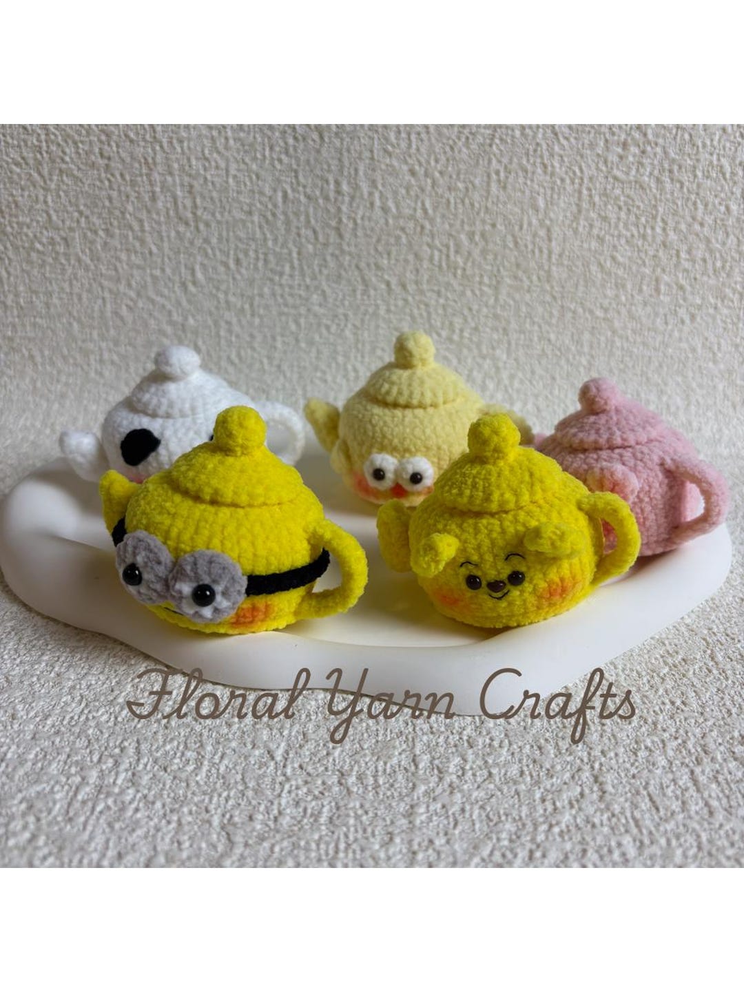 Cute Crochet Squeaky Teapot Plush| Adorable Teapot Animal Plushies ...