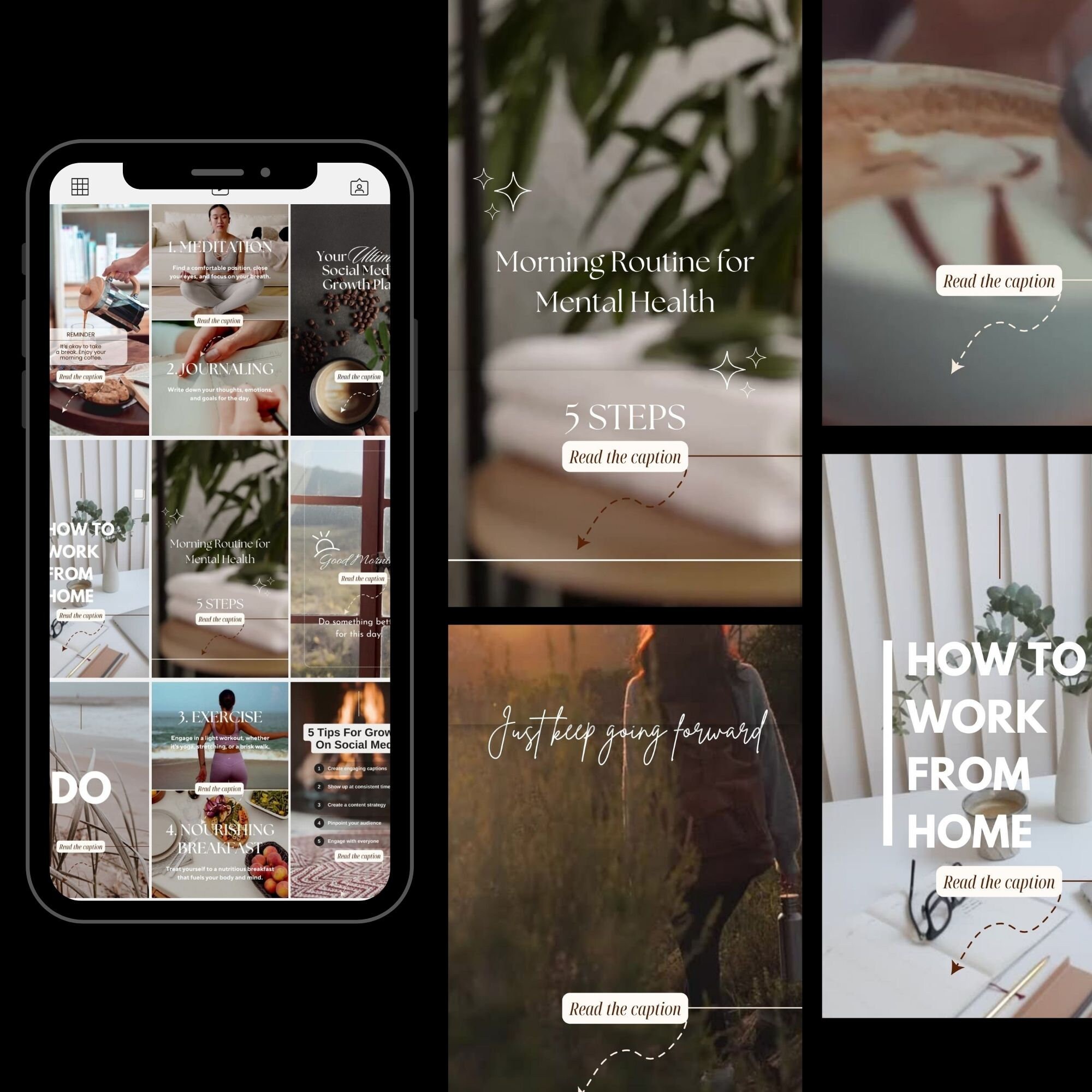 Faceless Reels Instagram Reels Aesthetic PLR Templates Faceless ...
