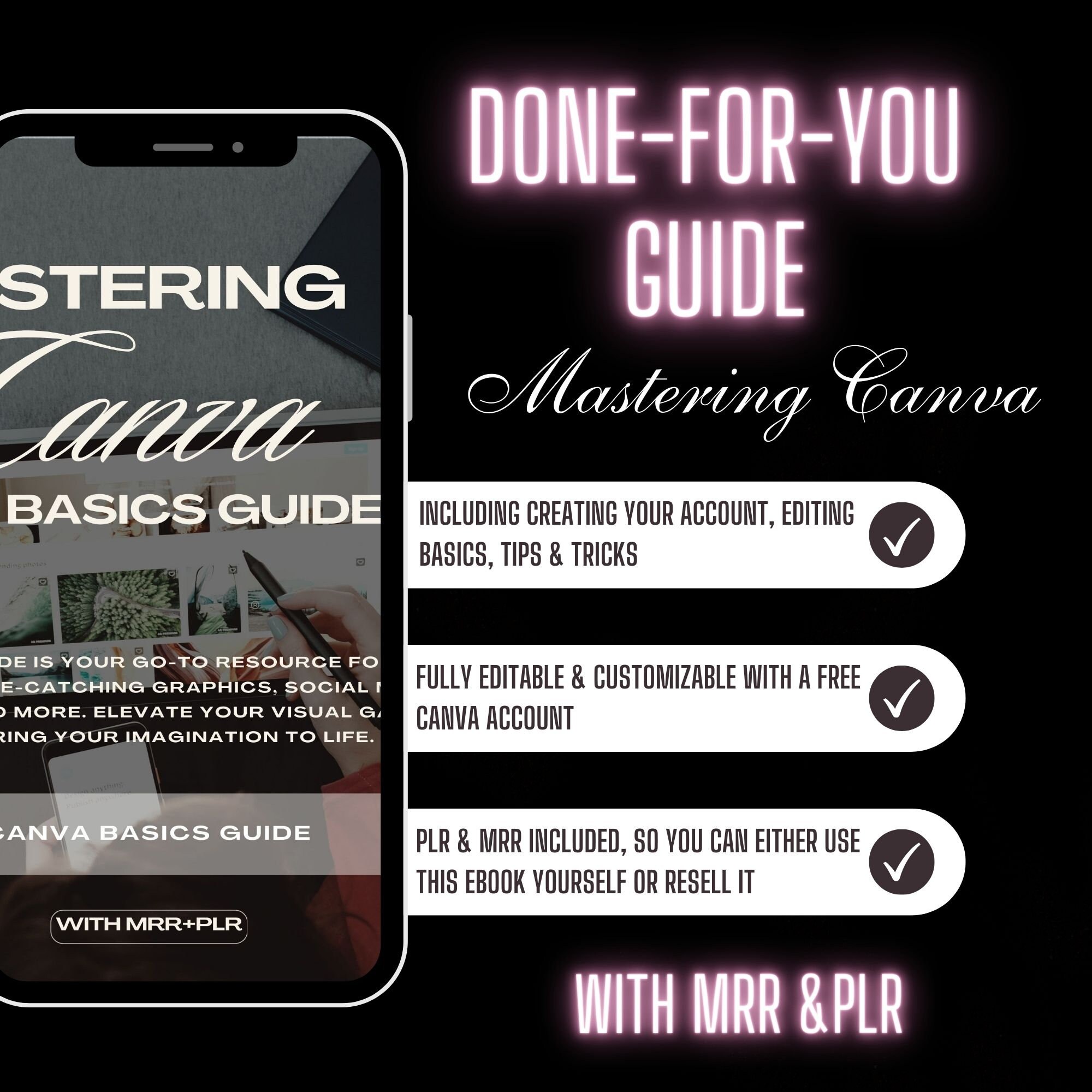 Canva Guide Template Canva Crash Course PLR Templates Master Resell ...