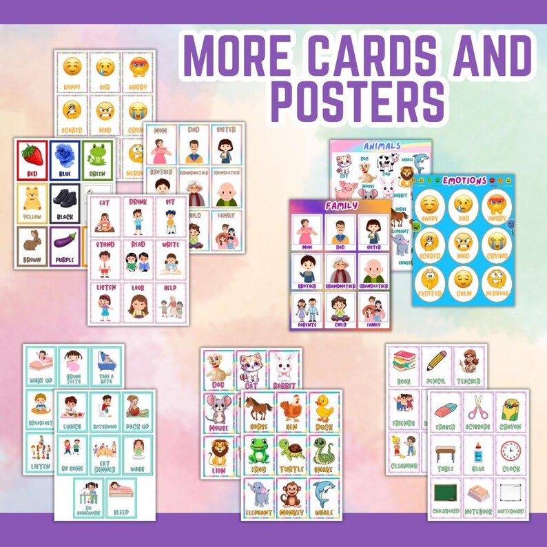 Kids Sign Language Posters Printable Sign Language Flashcards ASL ...