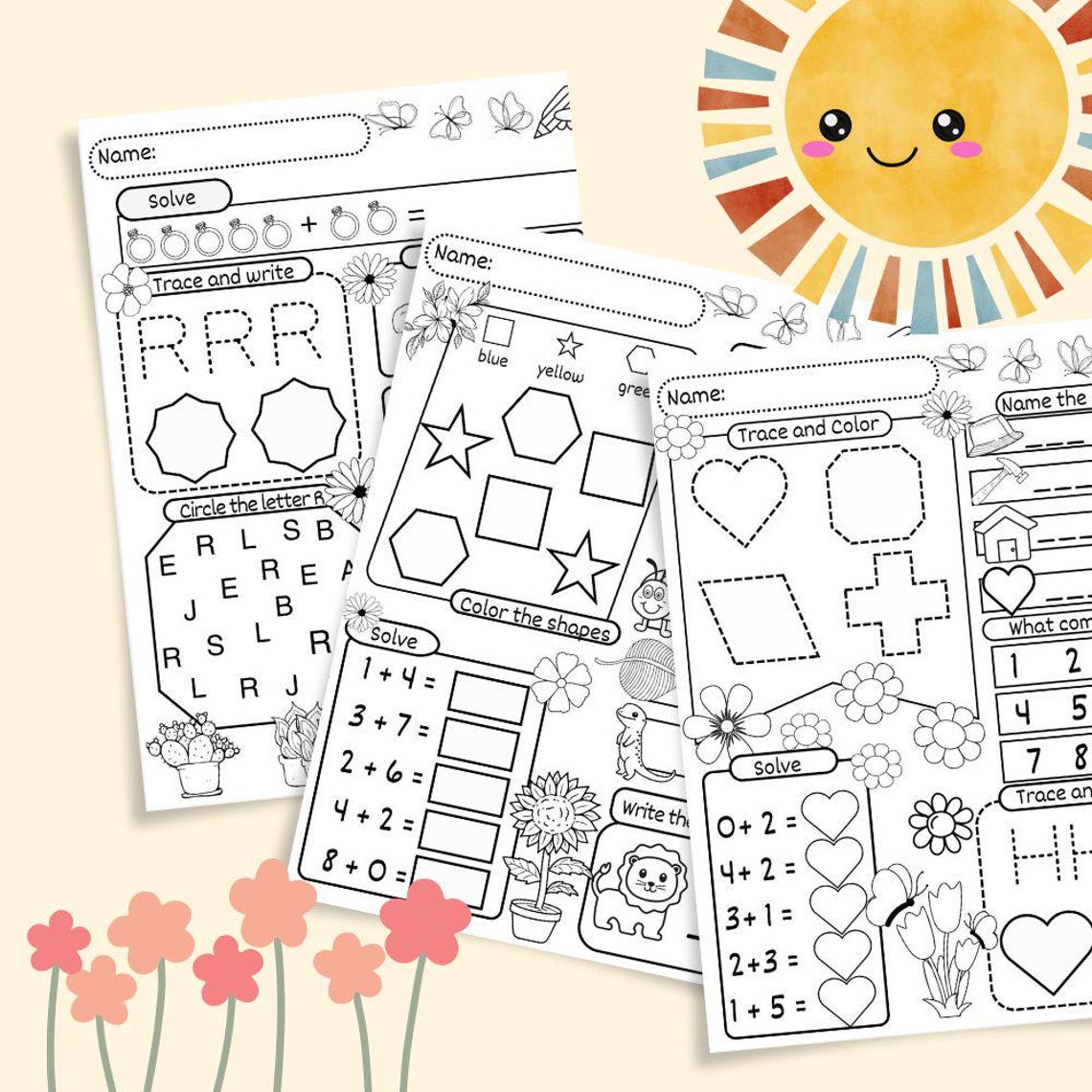 Preschool Morning Worksheets, Preschool Worksheets, Preschool ...