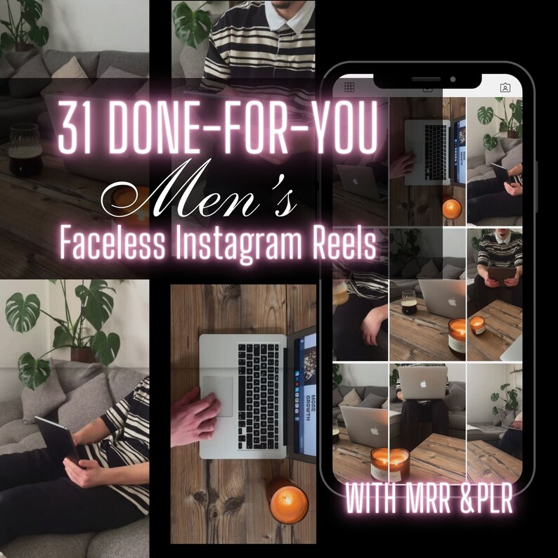 Boss Lady Faceless Reels Templates Instagram Reels Dark Aesthetic PLR ...