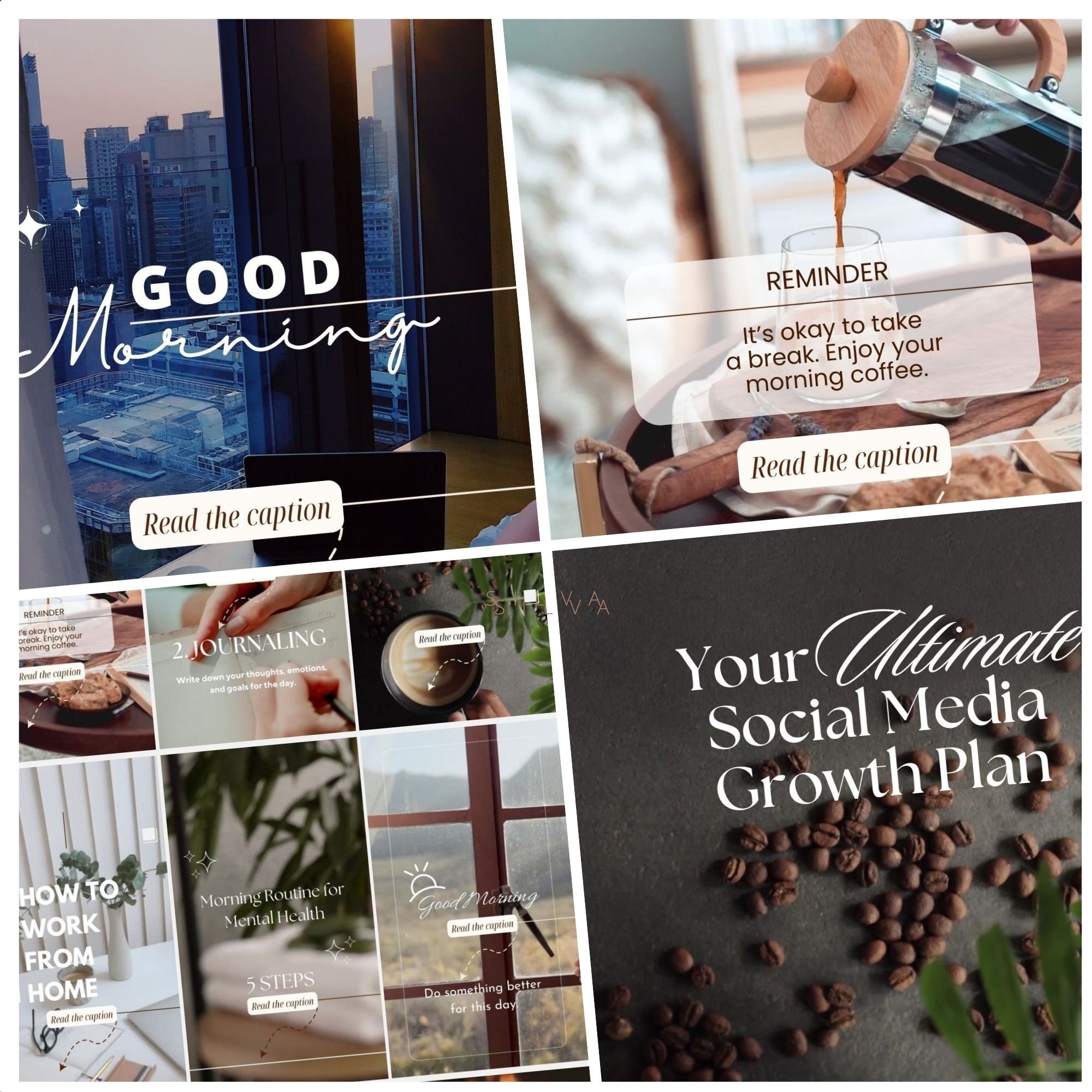 Faceless Reels Instagram Reels Aesthetic PLR Templates Faceless ...