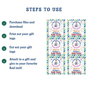Rad Tech Week Printable Gift Tags, Radiology Appreciation Tag ...