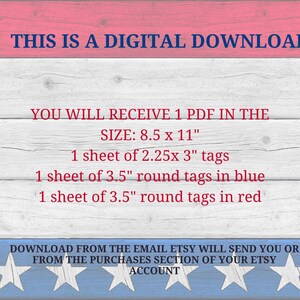 Veterans Day Printable Gift Tags, Military Appreciation Tag, Goodie Bag ...