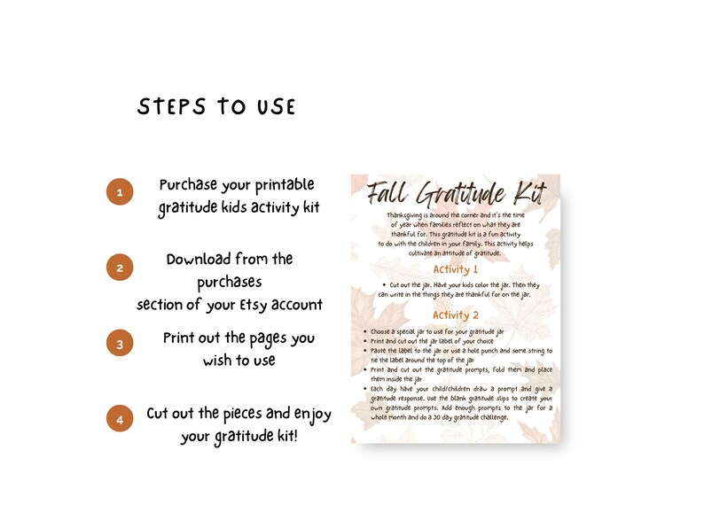 Printable Gratitude Jar Kit: Thanksgiving Kids Activity (PDF) - Etsy