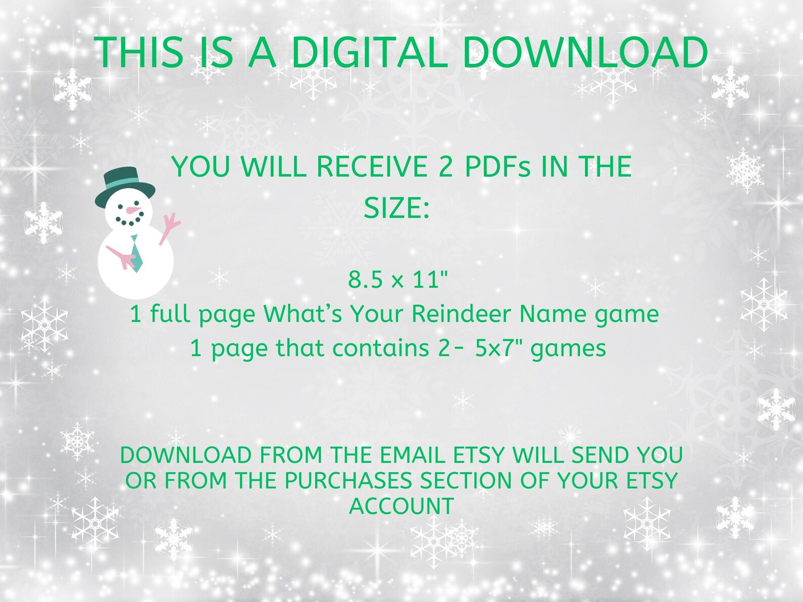 What's Your Reindeer Name Christmas Game, Printable Holiday Game ...