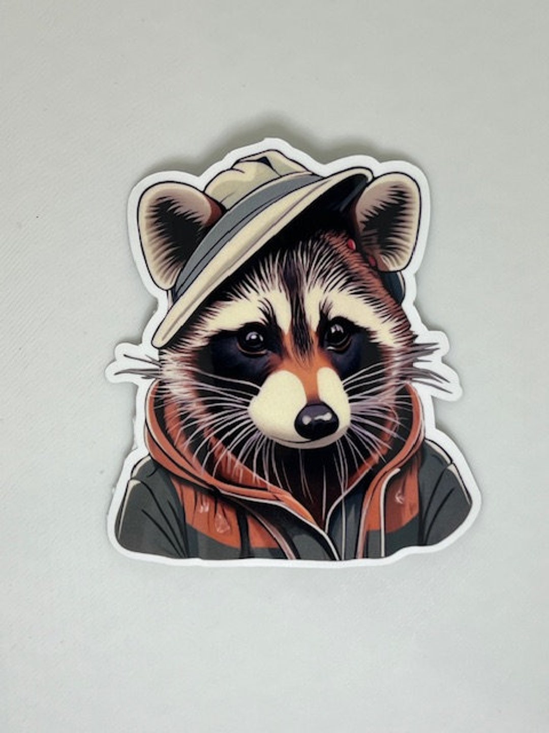 Sticker Raccoon Rustic Sticker Cool Raccoon Rustic Sticker Animal - Etsy