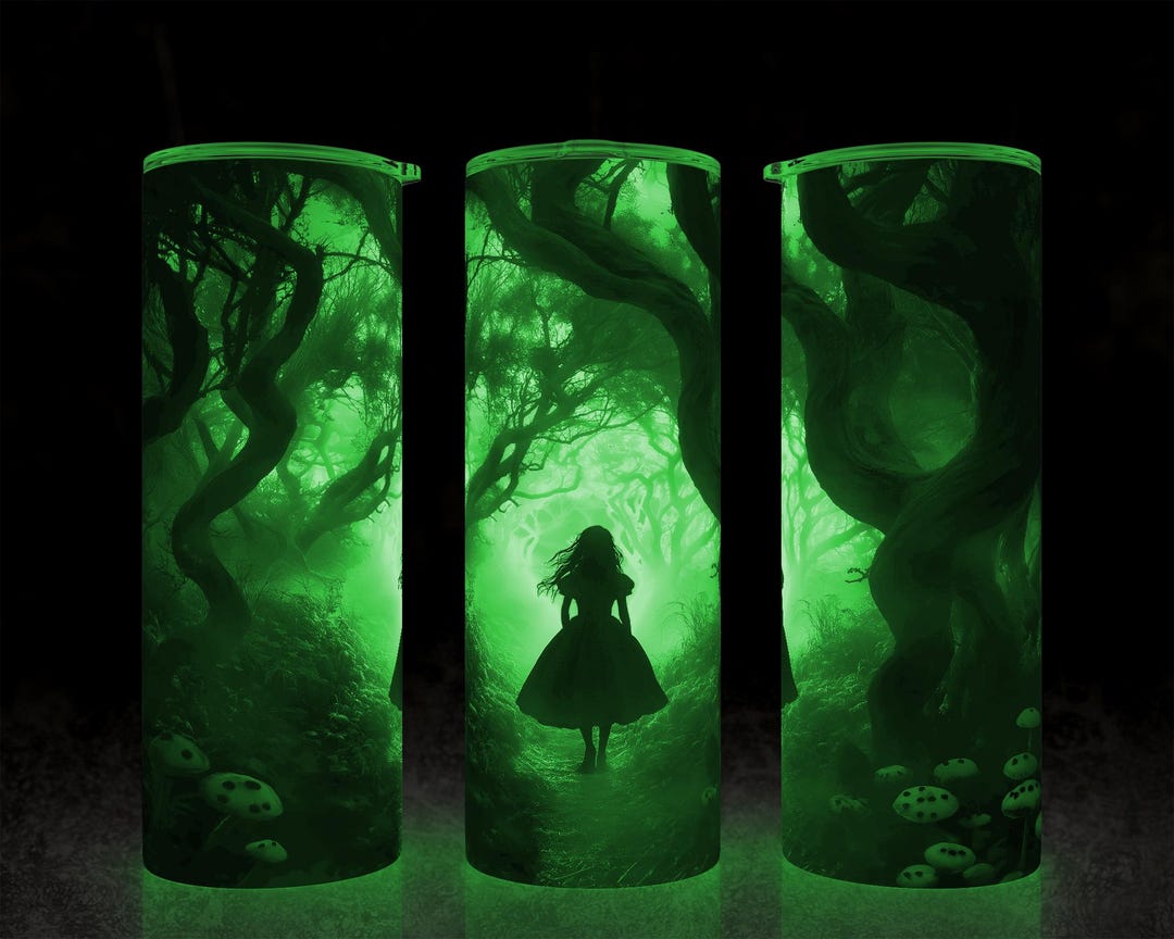 Sublimation Wrap- Glow in the Dark Design- 20oz Straight Tumbler Wrap ...