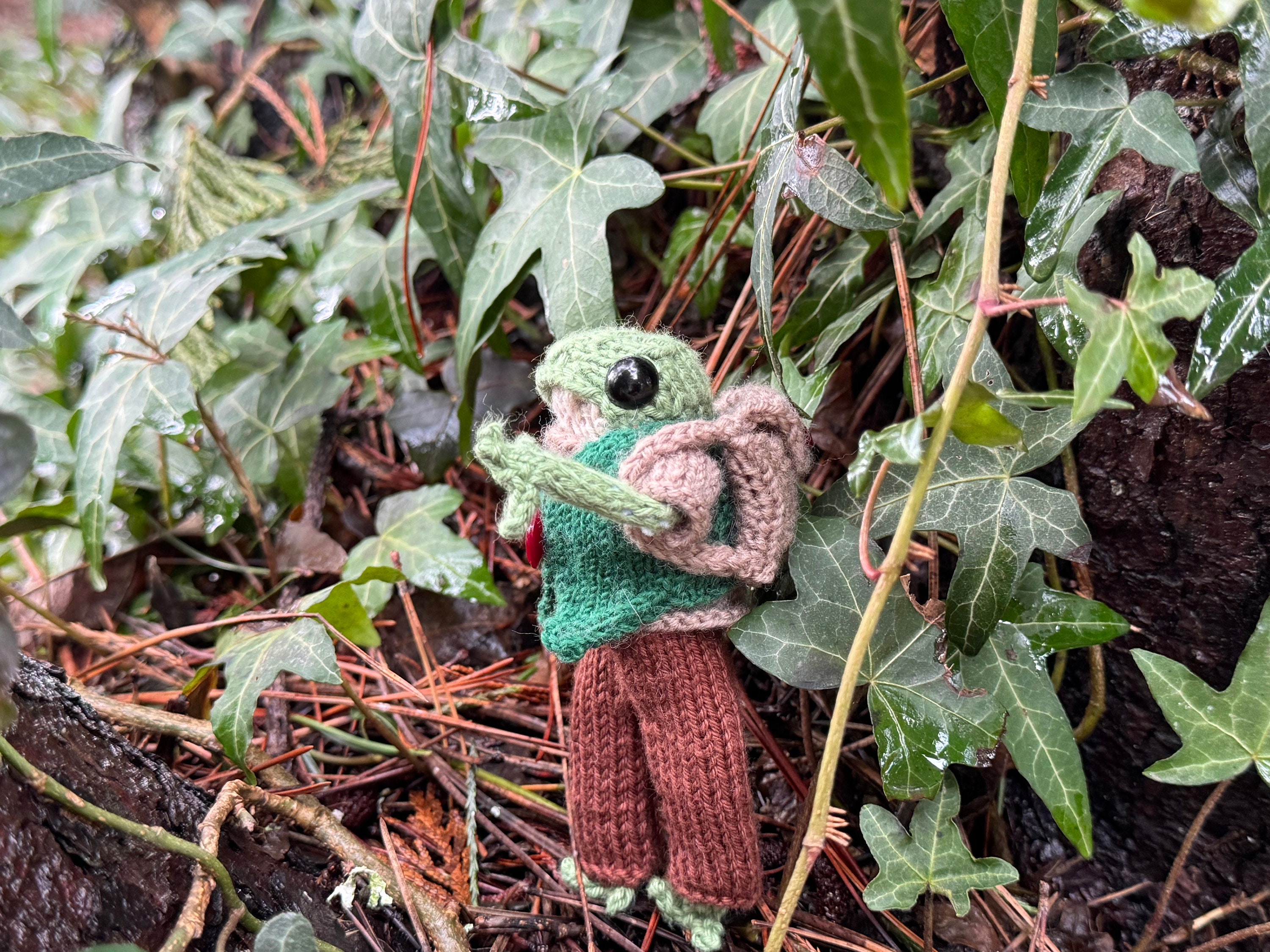Amigurumi Frog, Hobbit Inspired Frog, Handmade Collectible Lord of the ...