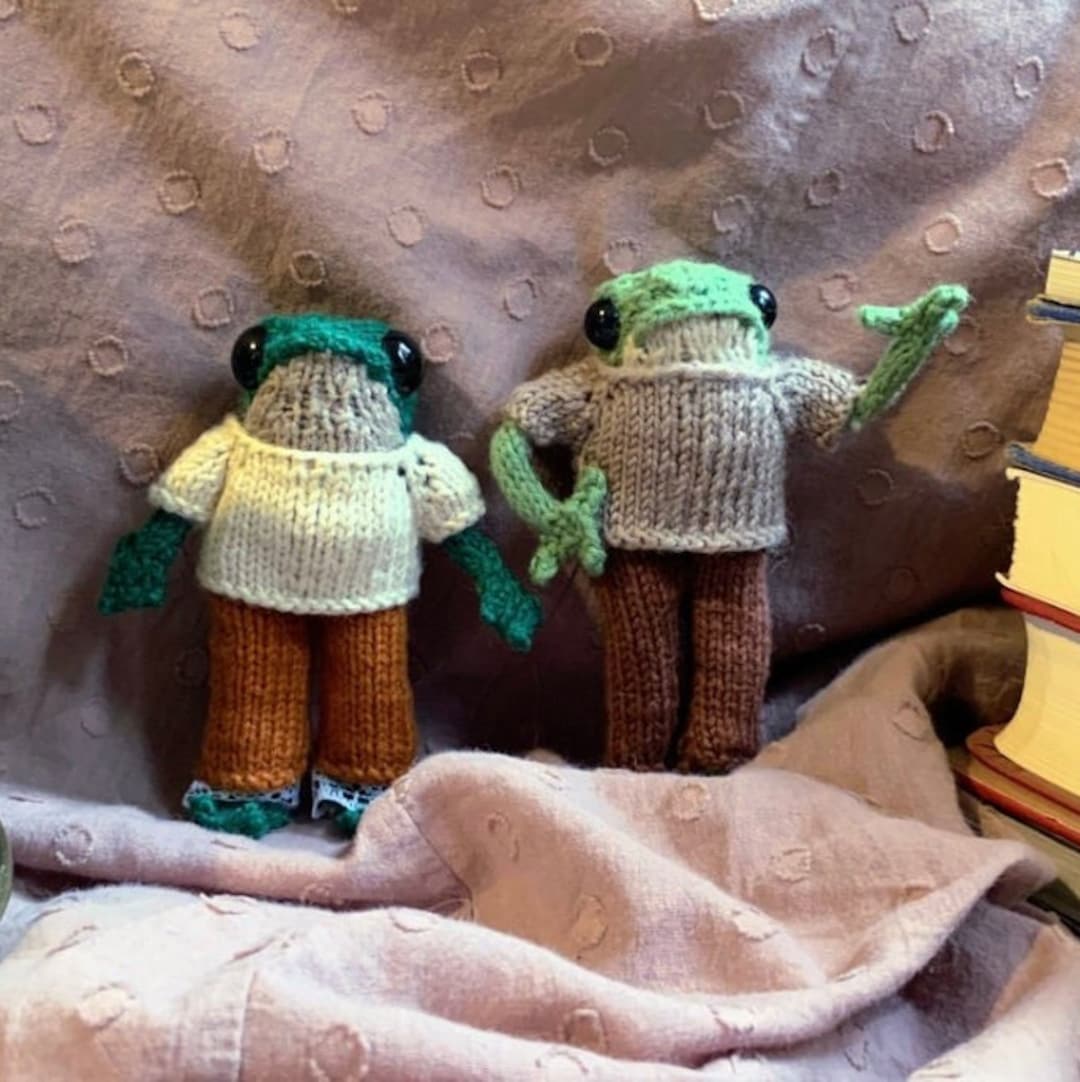 KNITTING PATTERN Froggie Pants, Pattern for Knit Pants, Cute Frog ...