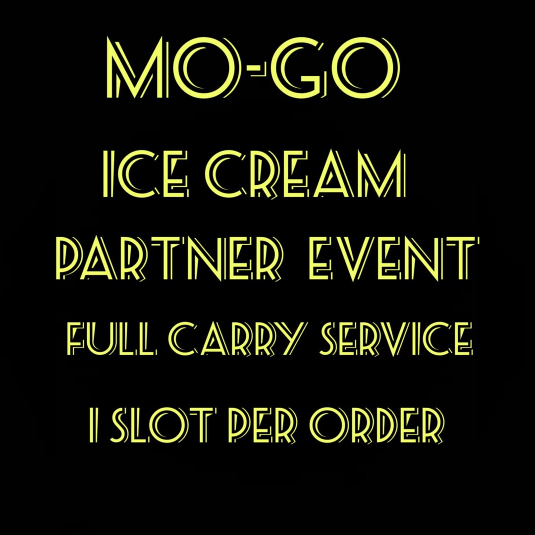 MO-GO Ice Cream Partner Event Full Carry Service 1 Slot per Order - Etsy