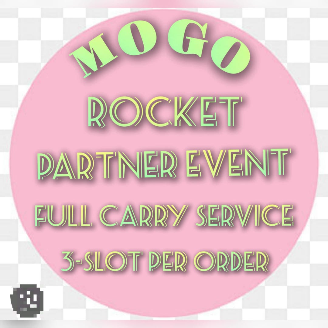 MO-GO Rocket Partners Event Full Carry Service 3slot per Order - Etsy