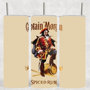 Captain Morgans Spiced Rum SVG 20oz Tumbler Digital File - Etsy Australia