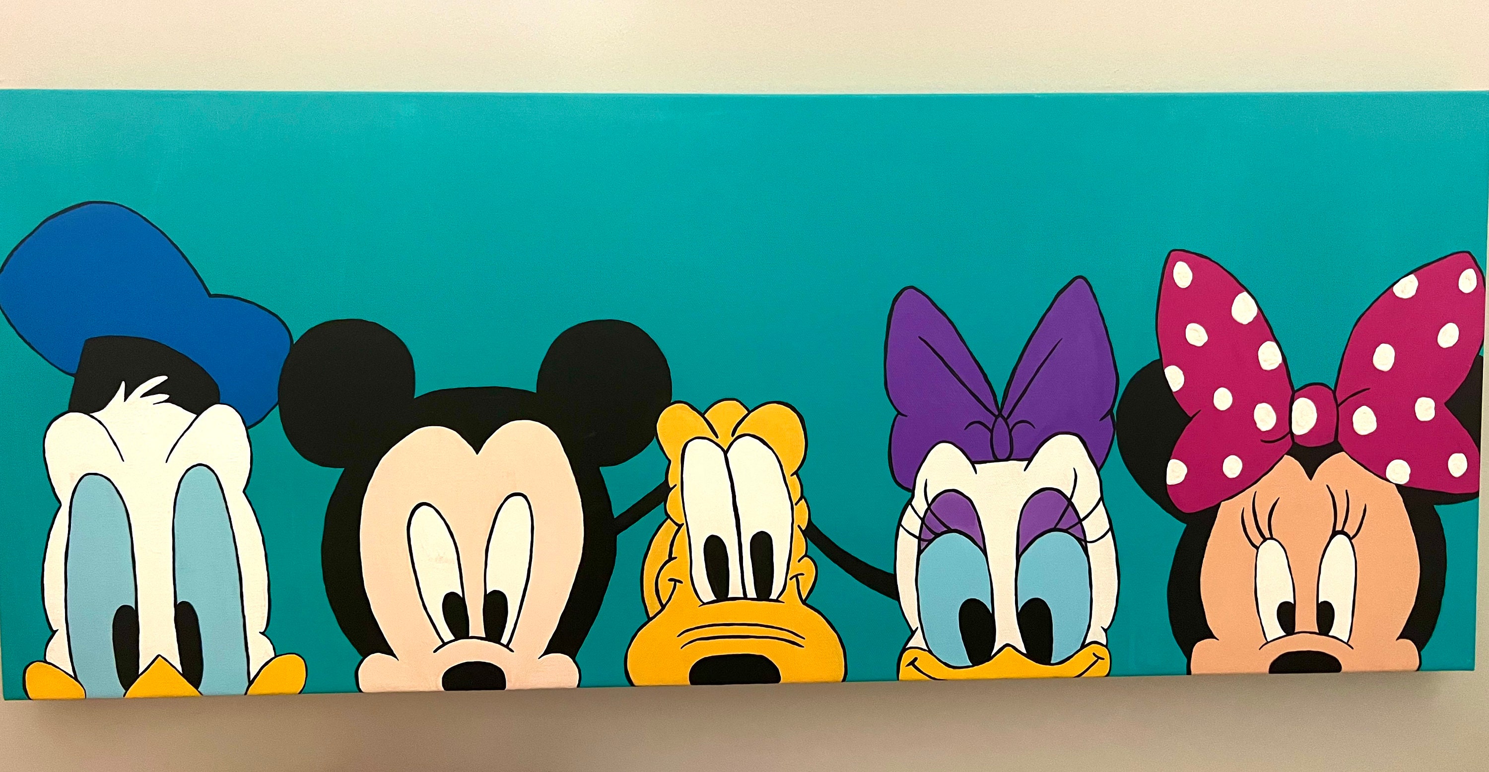 Mickey Mouse and Friends Painting - Etsy