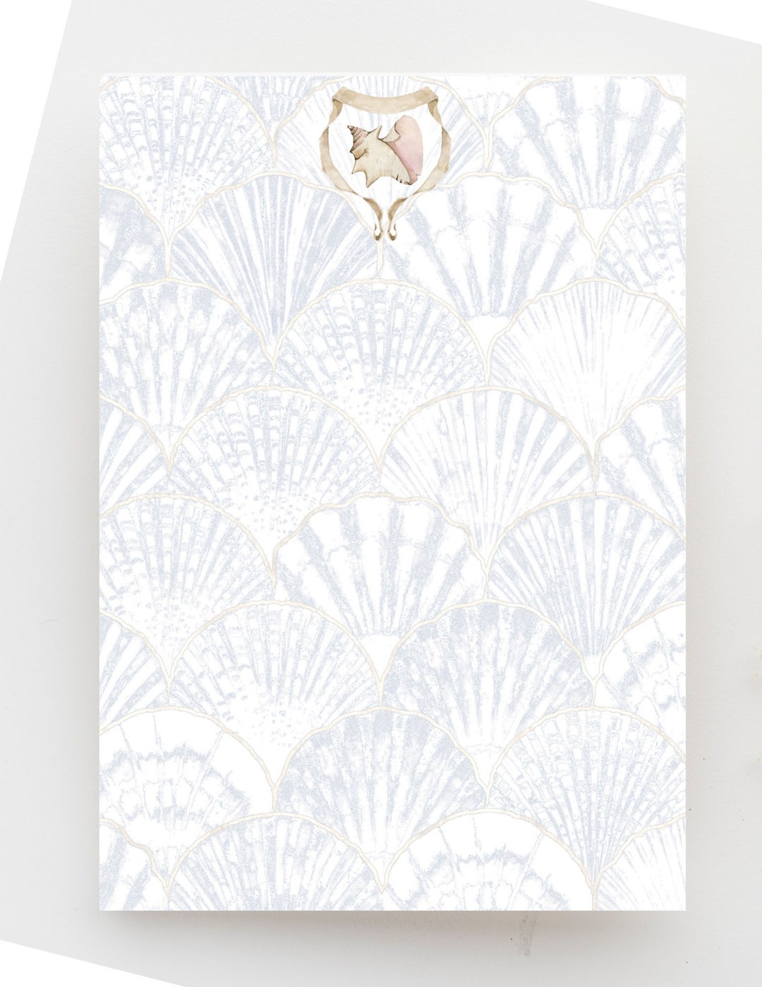 Beach Theme Stationery Notepad for Her Office Supply Neutral for ...