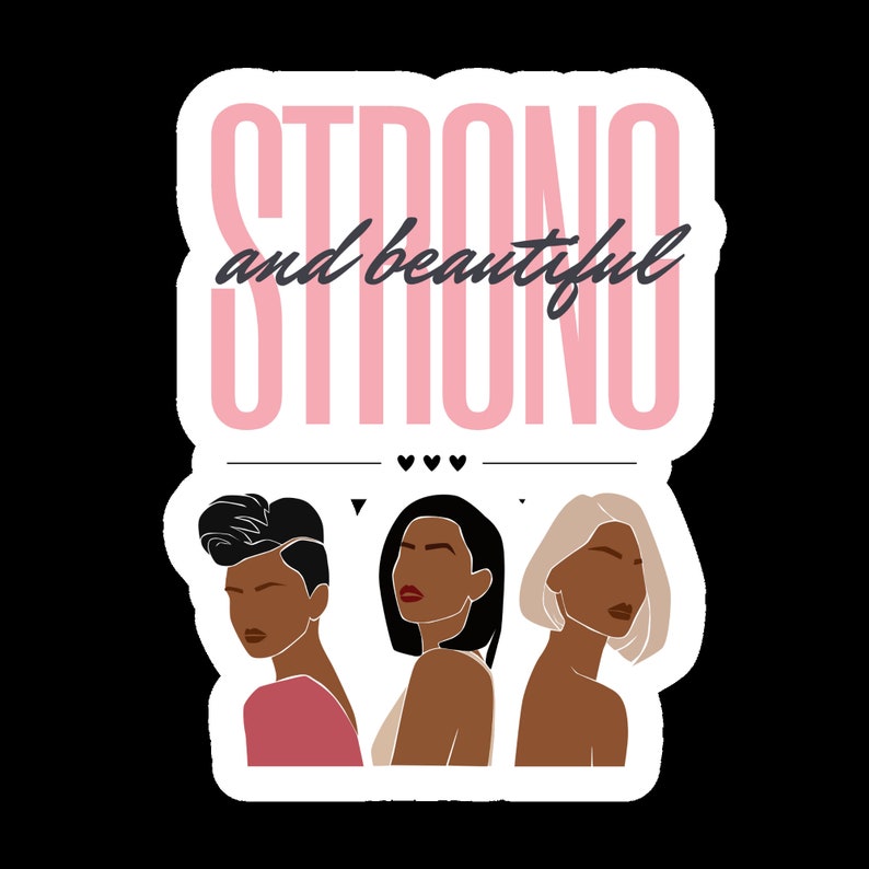 Strong and Beautiful PNG Sticker, Strong Women PNG, Women Clipart ...