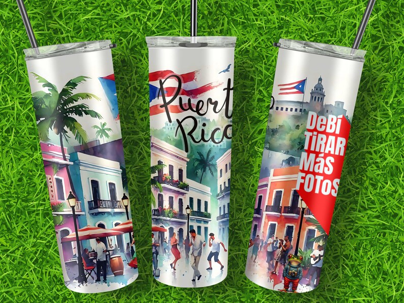 Puerto Rico PNG Tumbler Wrap for Sublimation, Debi Tirar Mas Fotos Wrap ...