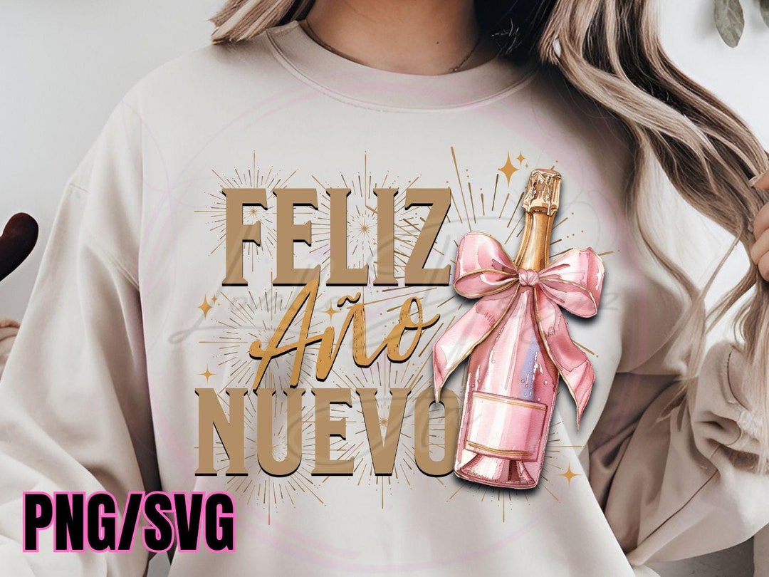 Feliz Año Nuevo Coquette Png-svg, Feliz Año Nuevo 2025, Sublimation ...
