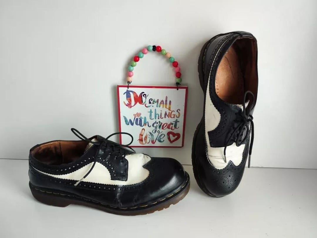 Dr Martens 1461 Brogue Al Capone Vintage England Metal Toe Shoes UK11 ...