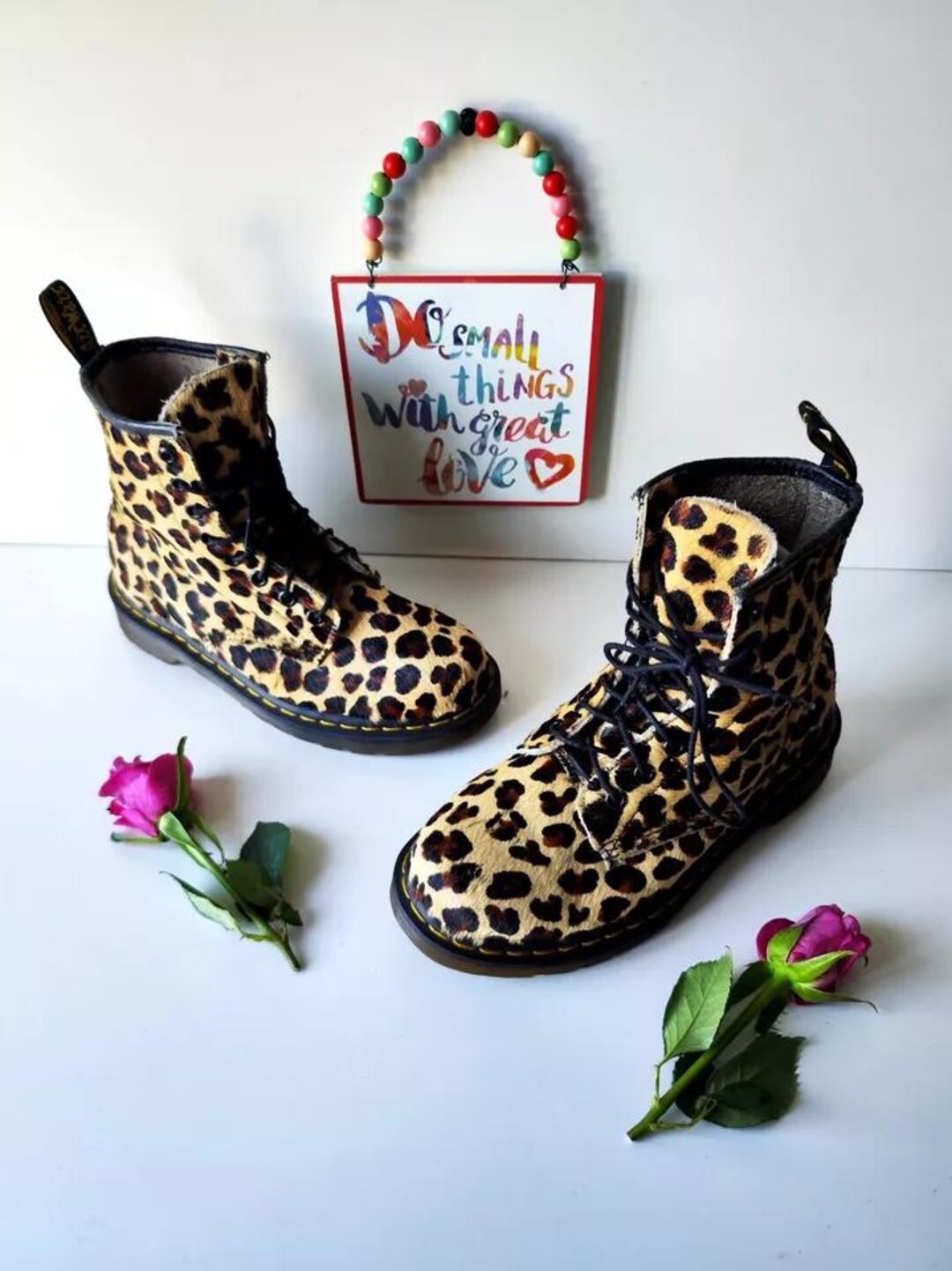 Dr Martens 1460 8 Hole Leopard Panther Hair on Boots UK5 EU38 US7 - Etsy