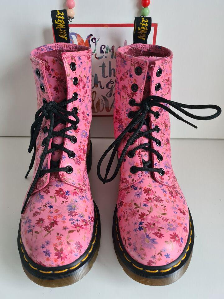 Dr Martens Pascal 1460 8 Hole Floral Flower Pink Ankle Boots UK5 EU 38 ...