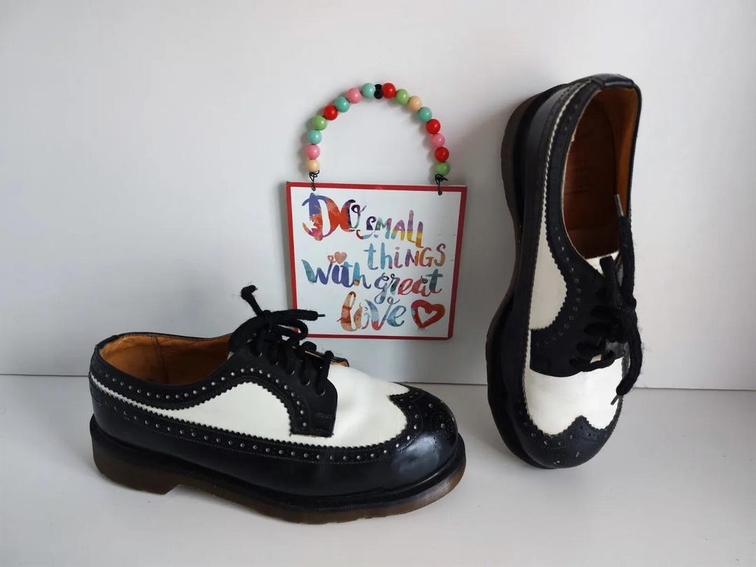 Dr Martens 1461 Brogue Al Capone Vintage England Metal Toe Shoes UK9 ...