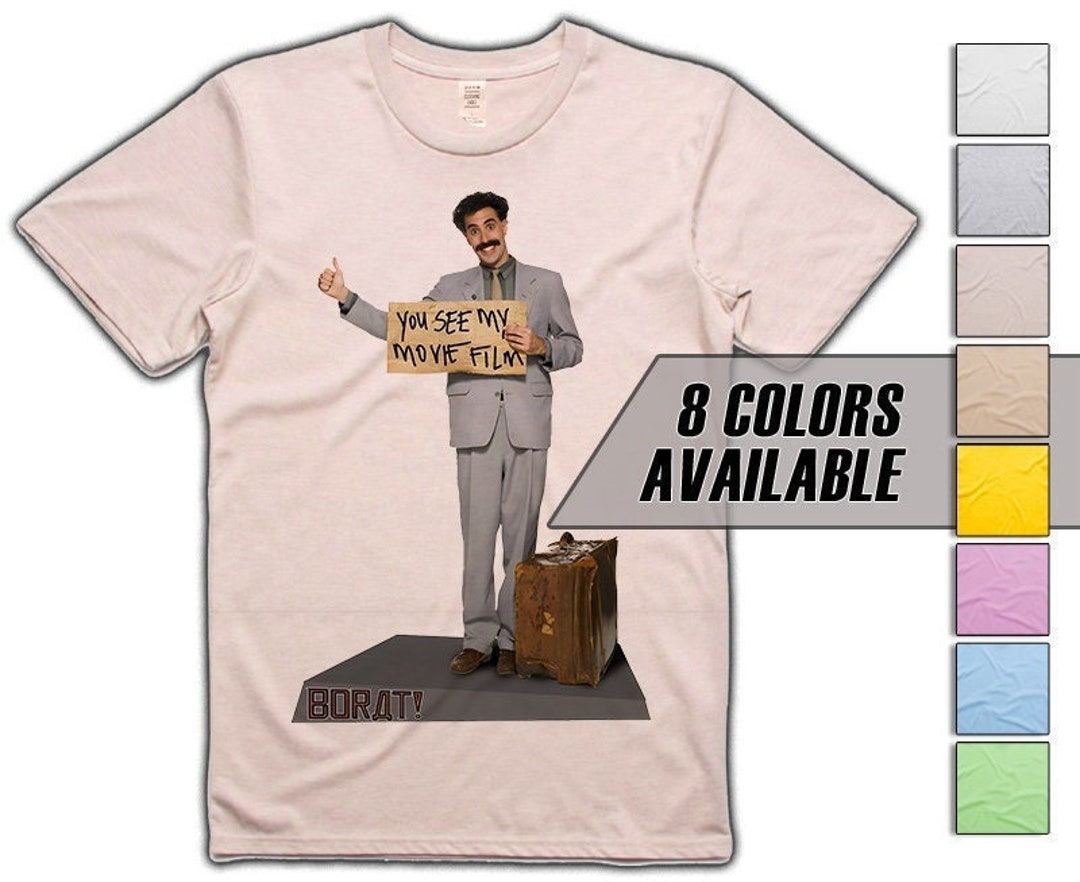 Borat V8 Movie T Shirt 8 Colors 8 Sizes S-5XL Vintage Look Soft Cotton T Shirt - Etsy