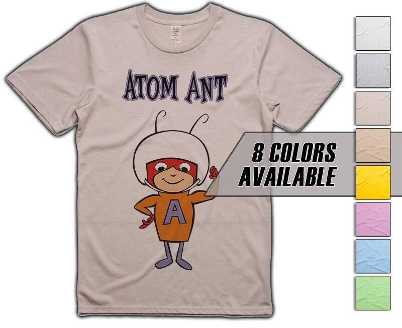 The Atom Ant Show V1 Movie T Shirt 8 Colors 8 Sizes S-5XL Vintage Look ...