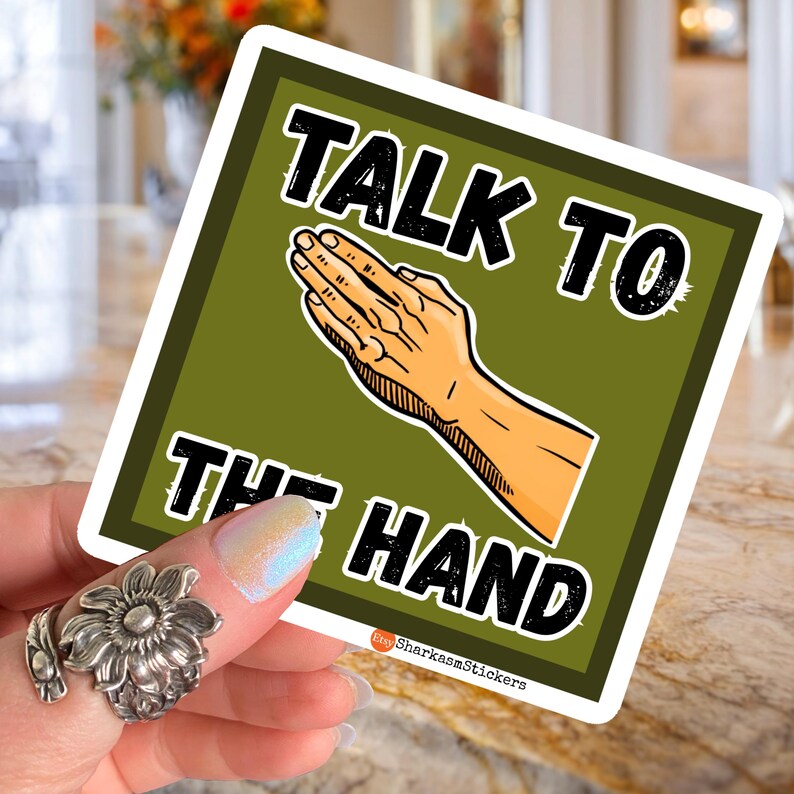 Knife Hands Sticker USMC Devil Dog Vinyl Decal Marine Corps Talk to the ...