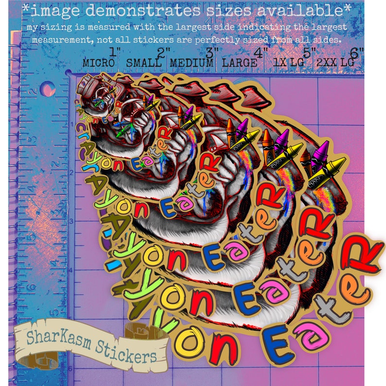 Crayon Eater Bulldog Sticker USMC Devil Dog Marine Corps Veteran Humor ...