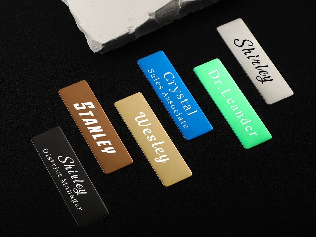 Personalized Name Tag Badge,name Tag for Work,office Name Tags,pin or ...