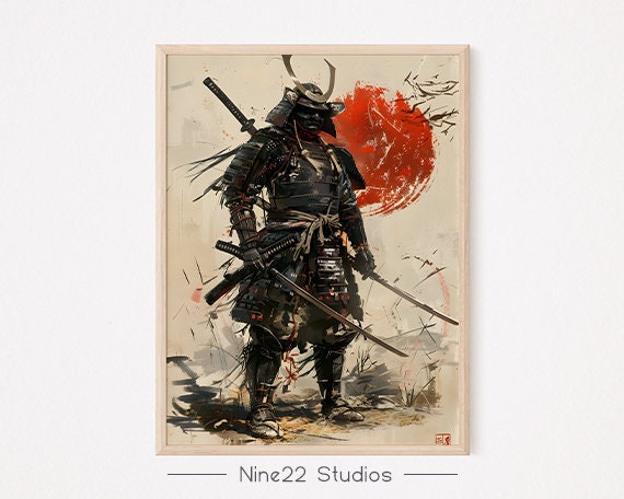 Samurai Printable Wall Art - Etsy