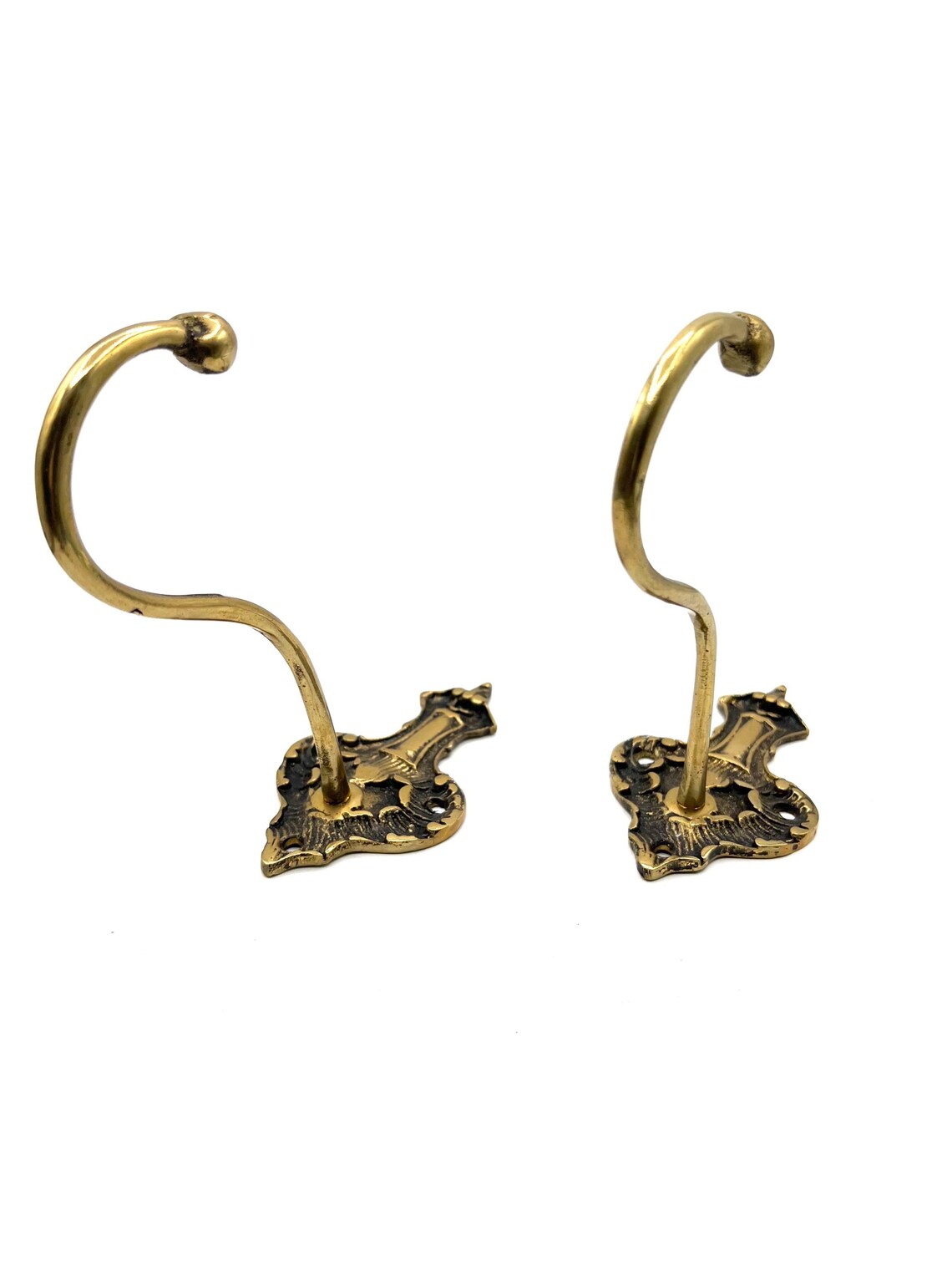 Vintage Brass Wall Hook Set Coat Hook - Etsy