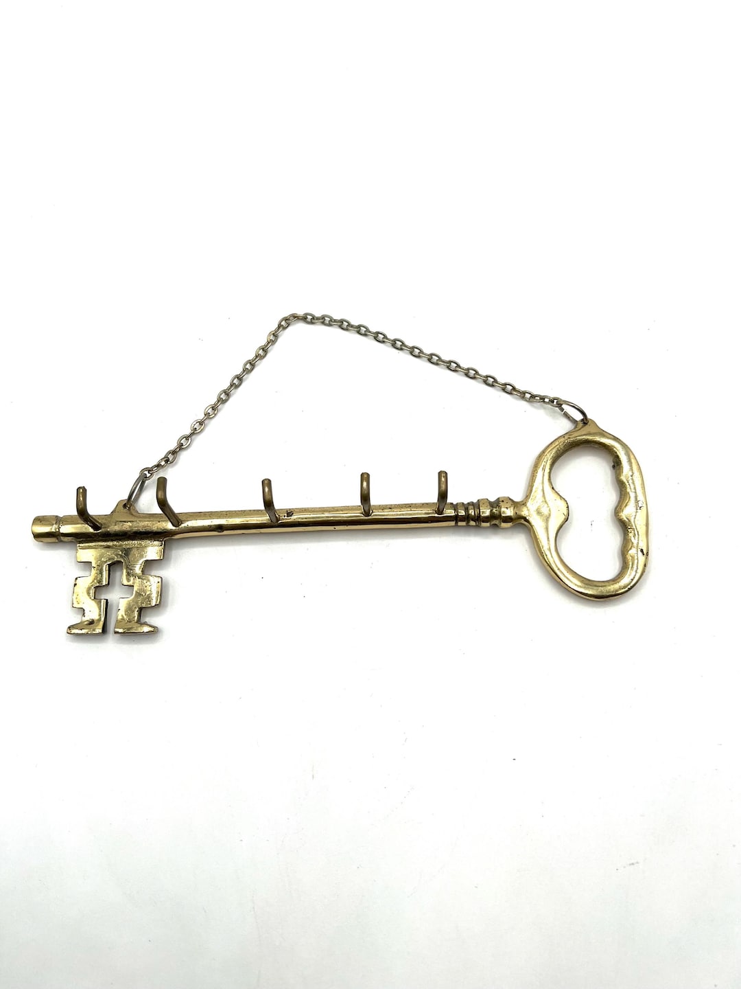 Vintage Brass Key Wall Hanging Key Holder - Etsy