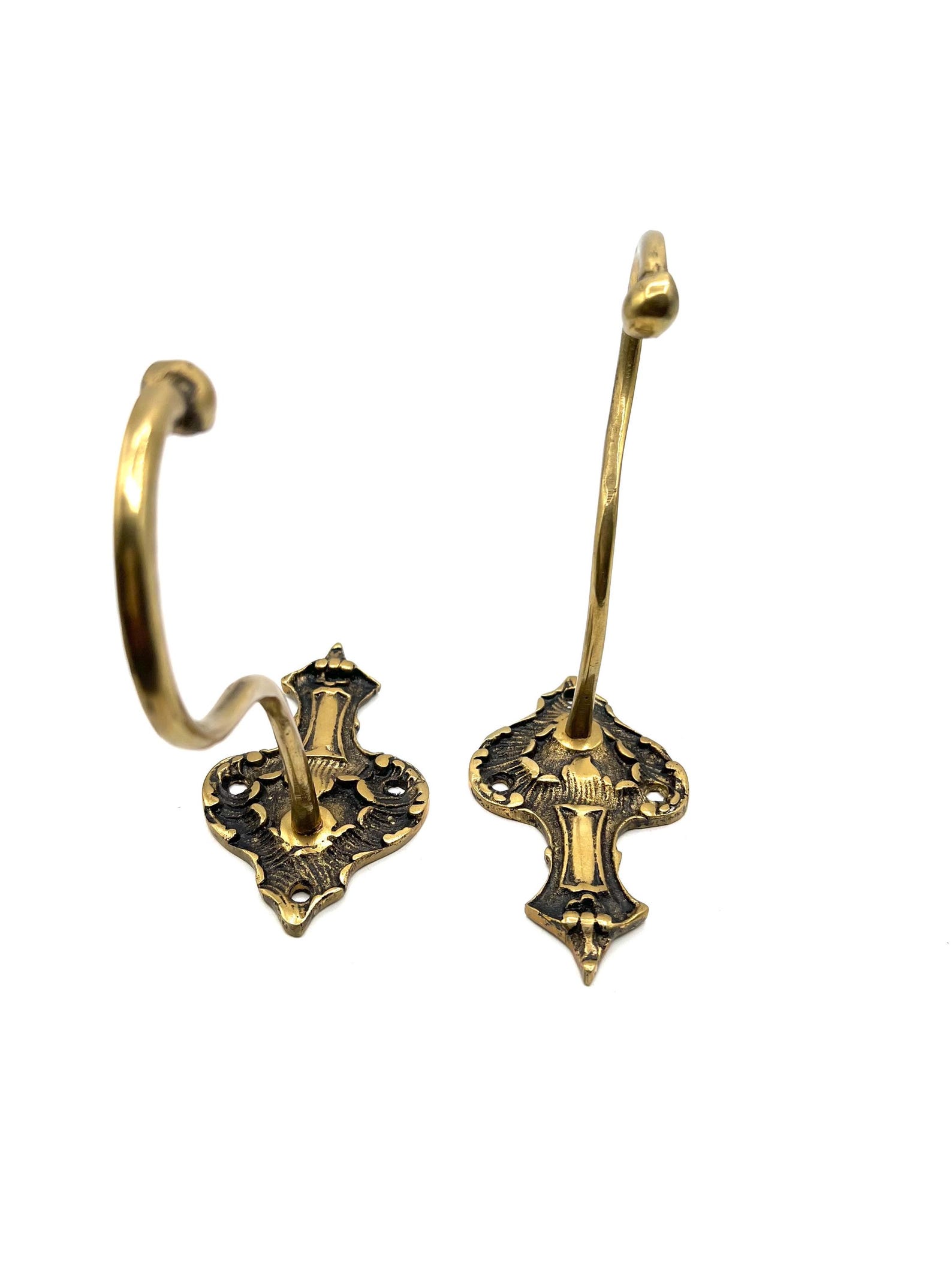 Vintage Brass Wall Hook Set Coat Hook - Etsy