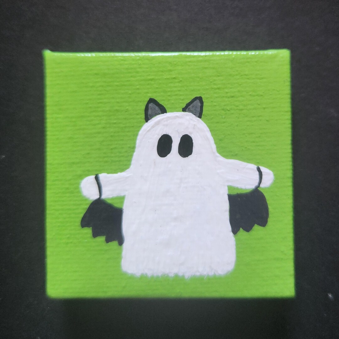 October Ghost of the Month Mini Ghost Painting Halloween Bat Costume - Etsy