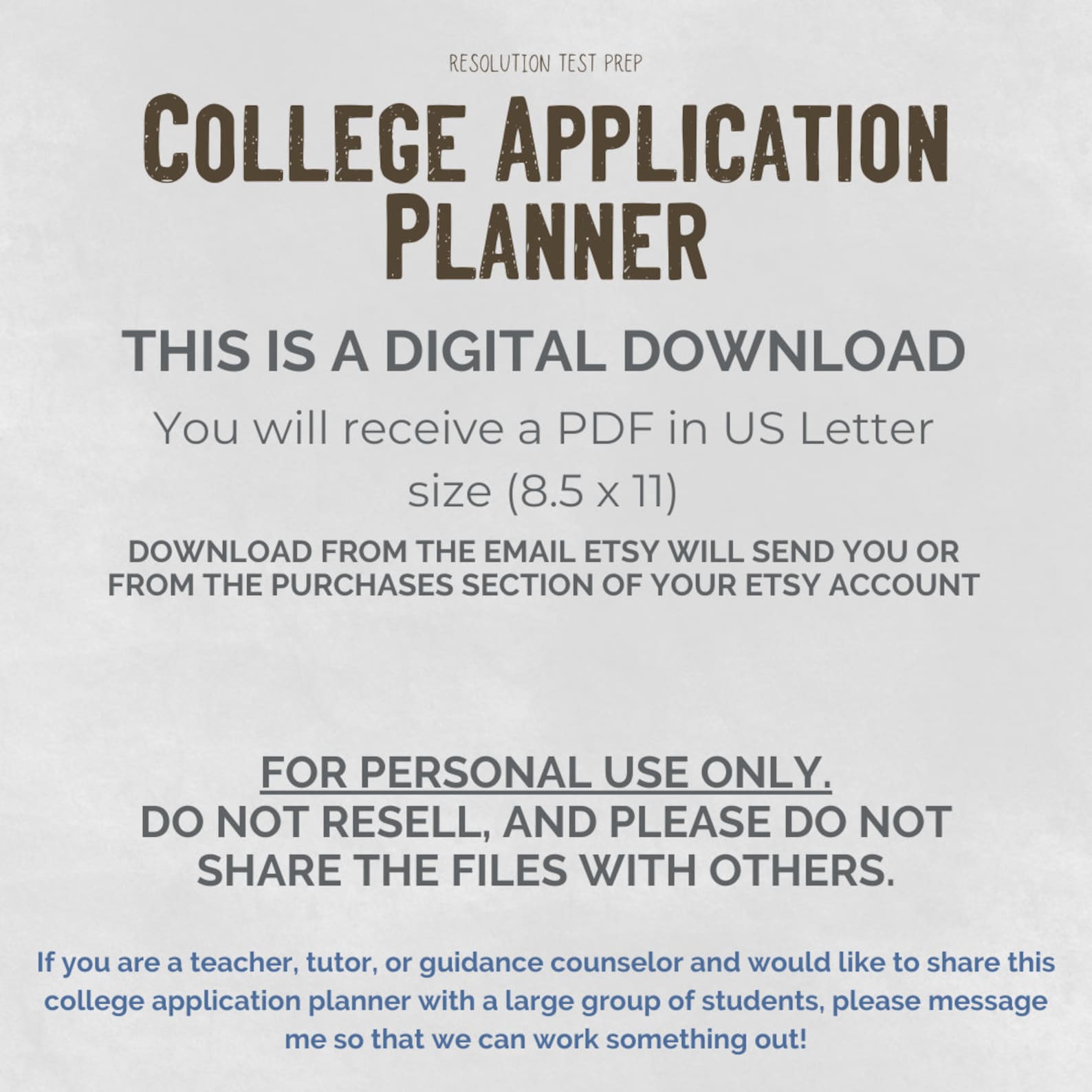 College Application Planner - Printable University Admissions Tracker ...