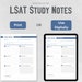 LSAT Study Notes - Printable LSAT Review Guide and Study Planner for ...