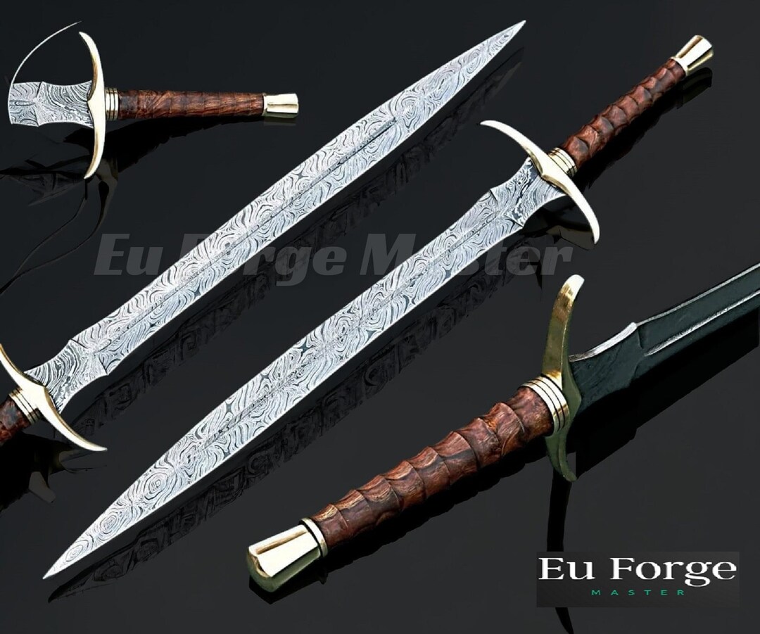 VIKING SWORDS Handmade Forged Damascus Steel, Best Anniversary Gift for ...