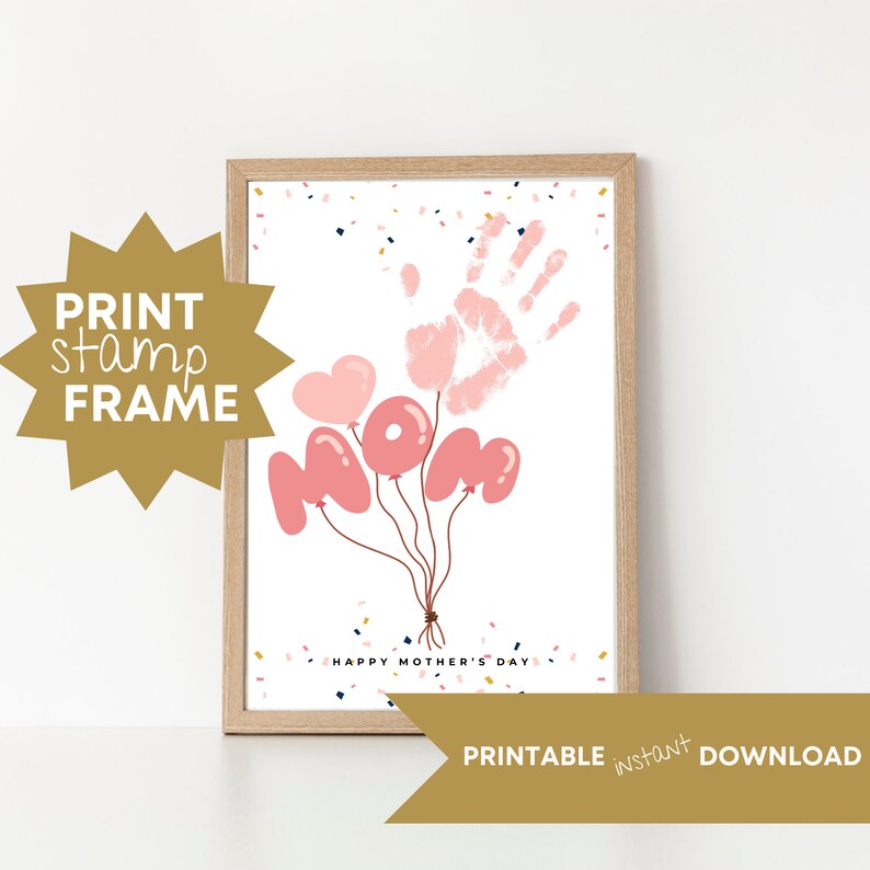 Mother's Day Handprint Craft/ Mother's Day DIY Card/ Handprint Art for ...