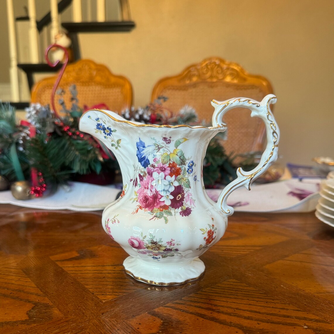 Vintage Hammersley & Co Bone China Pitcher Gold Trim Creamer - Etsy