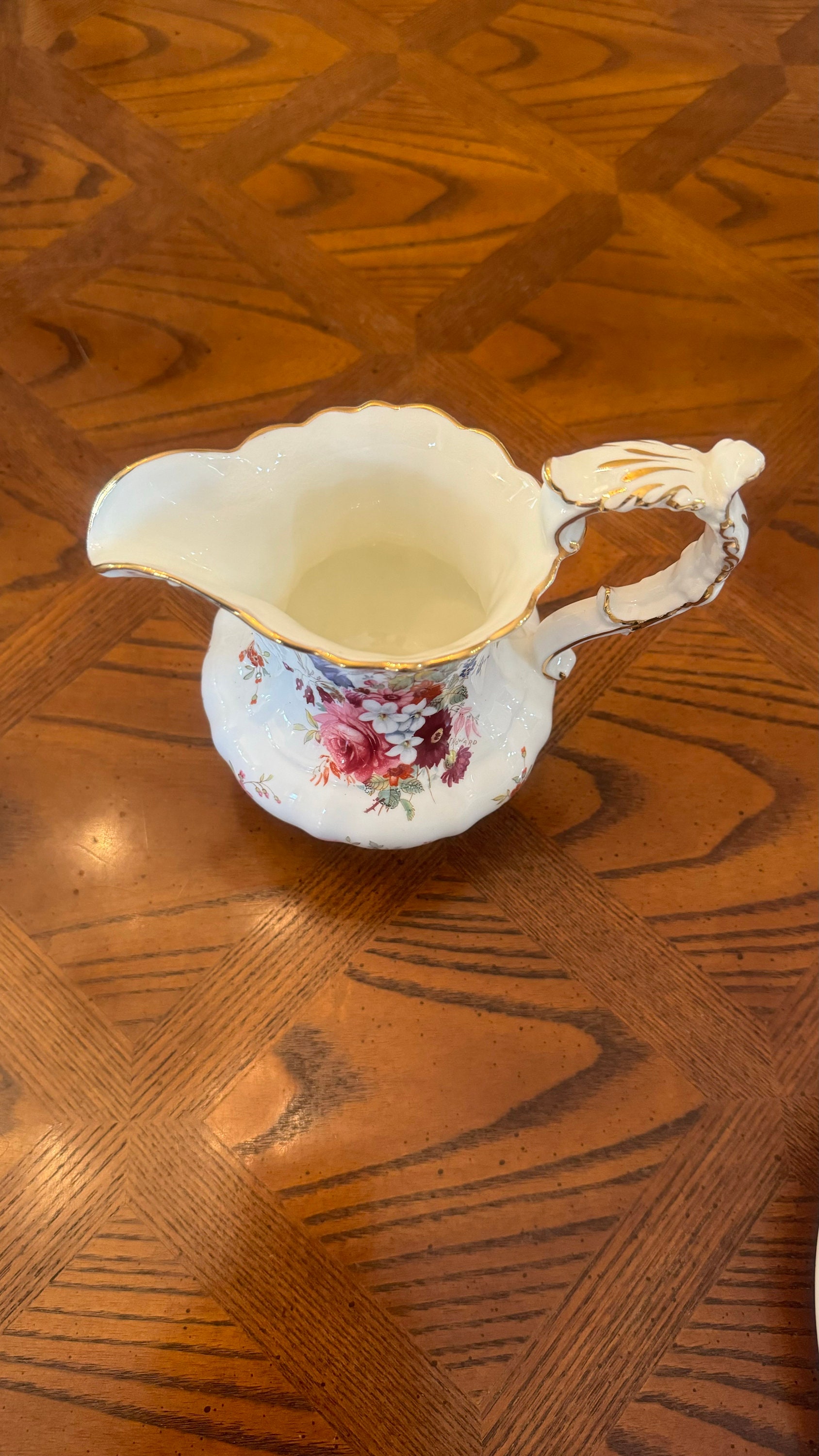 Vintage Hammersley & Co Bone China Pitcher Gold Trim Creamer - Etsy