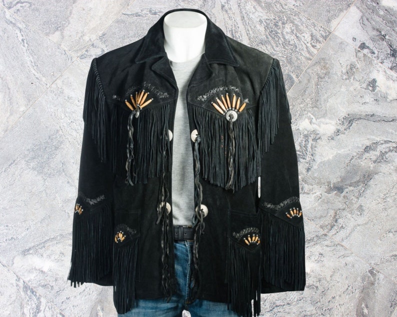Men's Traditional Handmade Native American Western Cowboy Leather ...