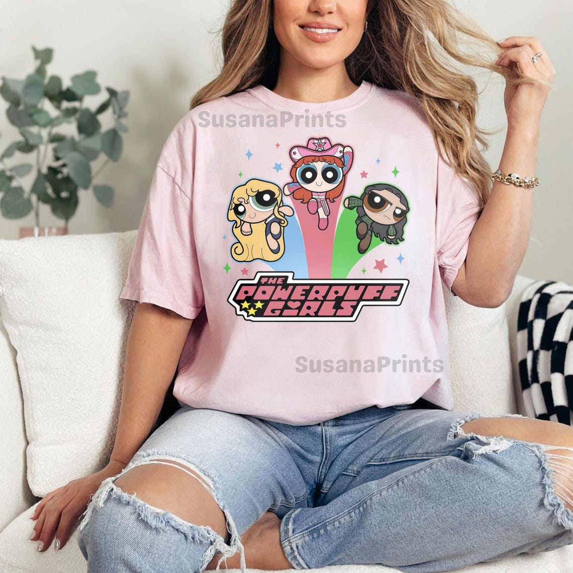 Cute Powerpuff Girls Shirt, Family Matching Shirt, Animation Character ...