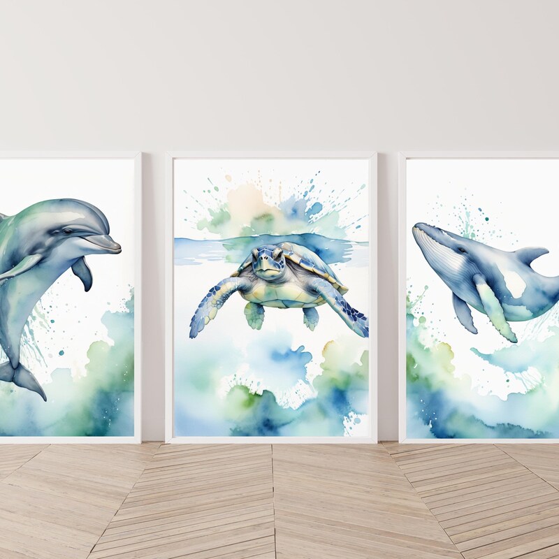 Sea Animals Art - Etsy