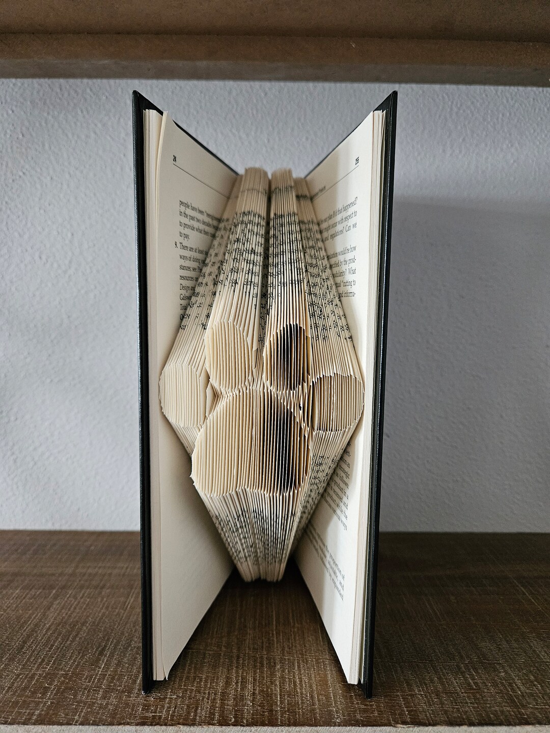 Hand Folded Book Art: Paw Print Pet Memorial Decor - Etsy