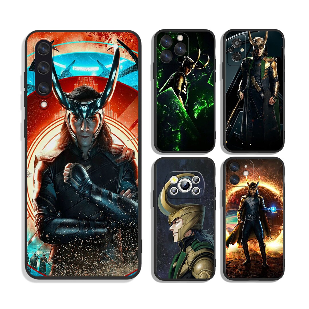Loki Superheroe Avengers Protective Cases for iPhone & Samsung S24 S23 ...