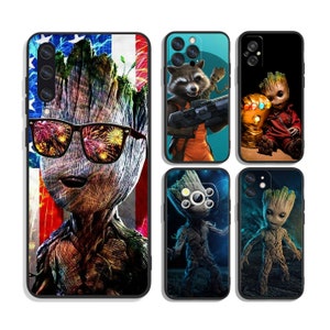 Groot Rocket Raccoon Protective Cases for iPhone & Samsung S24 S23 S22 ...